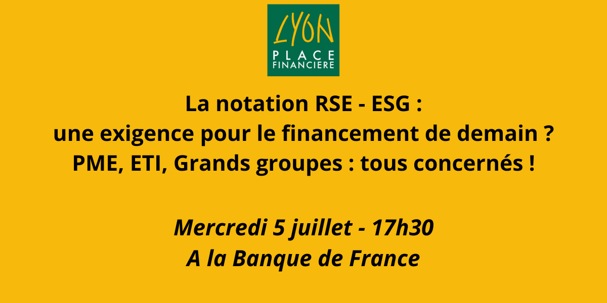 Conférence sur la notation RSE - ESG